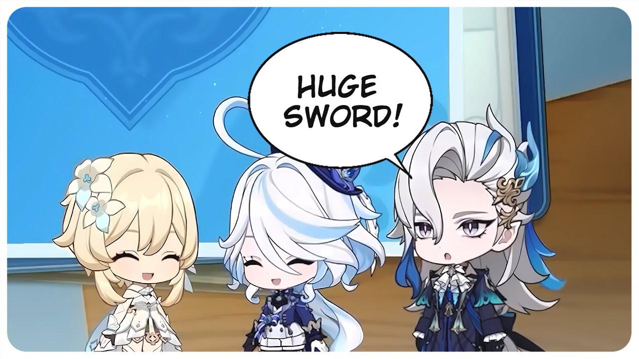 Neuvillette English VA says "HUGE SWORD" during Livestream | Genshin ...