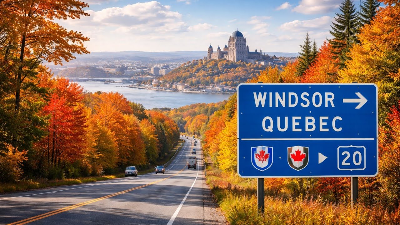 Windsor → Toronto → Montréal → Québec | Winter Road Trip 🇨🇦 - YouTube