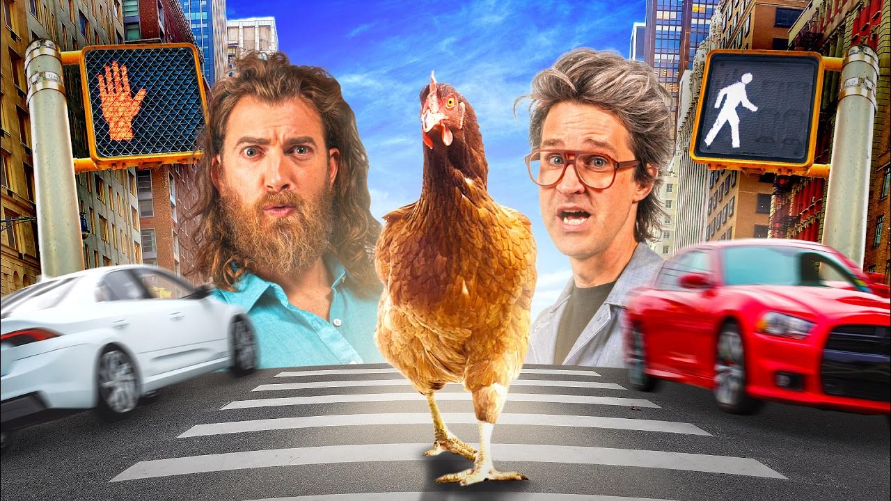 We Got A Chicken To Cross The Busiest Road In America - YouTube