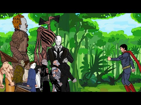 Superman vs jason vorhees leatherface micheal myres jeff the killer uber jason slenderman and more..