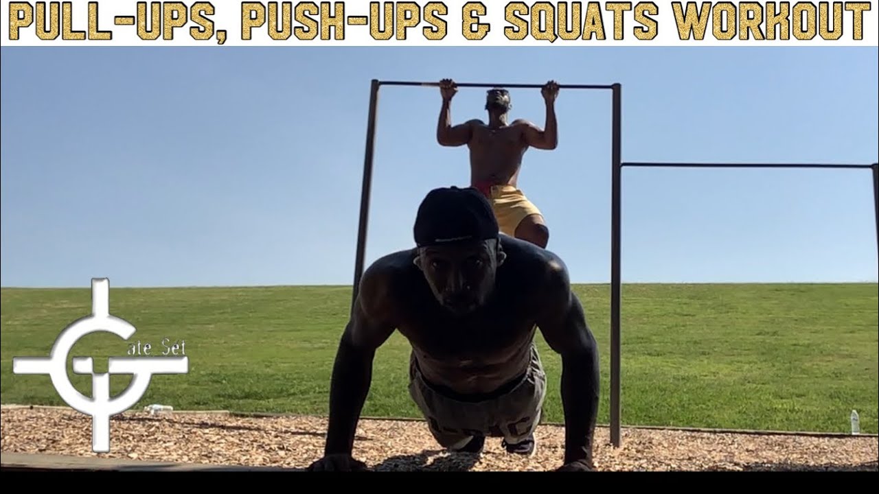Pull-ups, Push-ups & Squats at Mount Trashmore - YouTube
