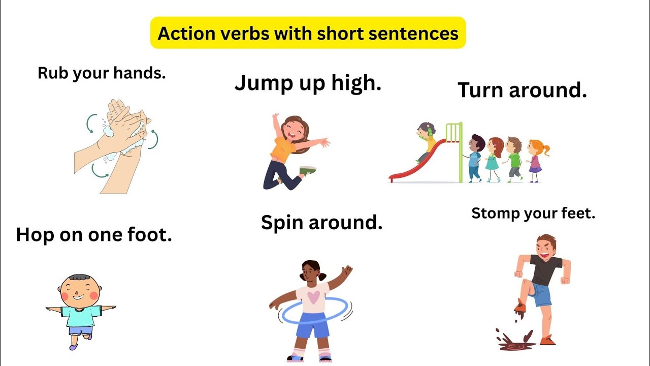 "Exciting Action Verbs for Kids | Fun Learning!""Fun Action Verbs for ...