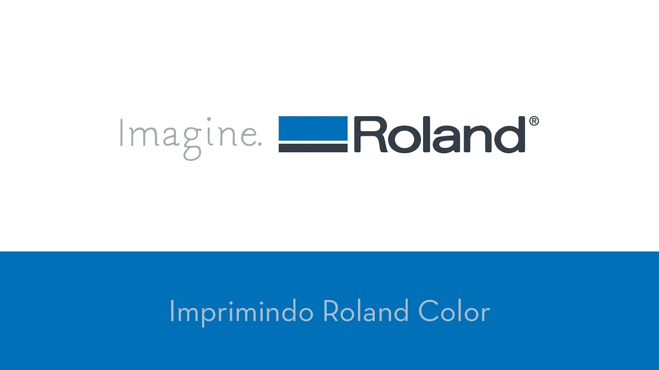 Imprimindo Roland Color - YouTube