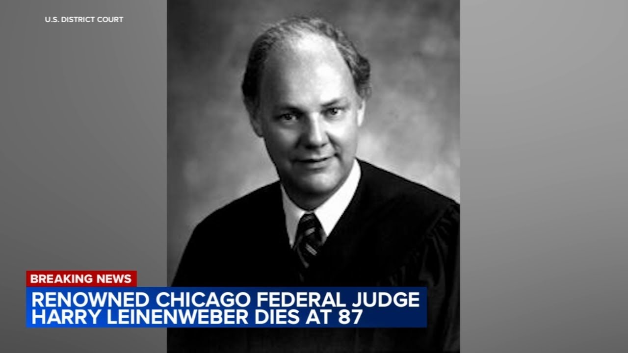 Harry Leinenweber, renowned Chicago federal judge, dies at 87 - YouTube