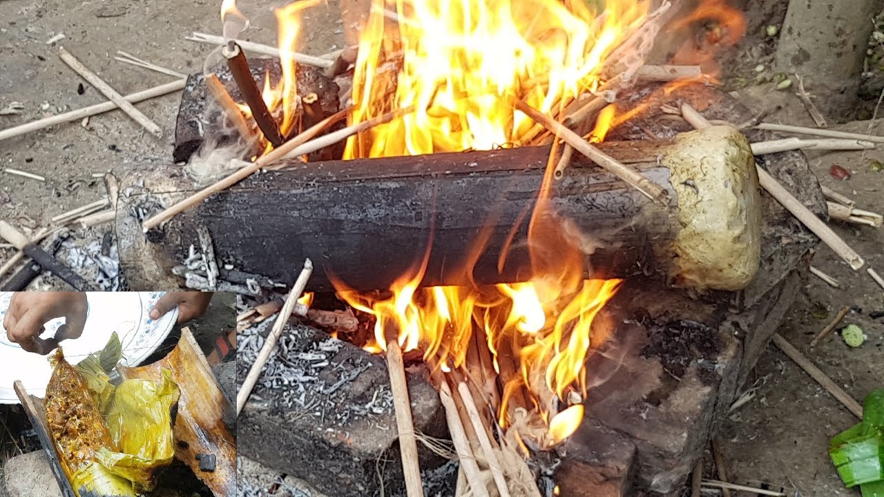 Amazing Way Of Preparing Chicken Dish Under Bamboo Hole By Village ...