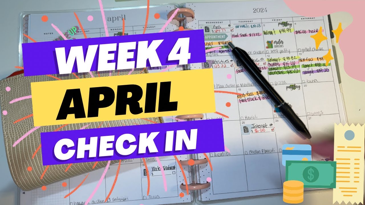 APRIL WEEK 4 CHECK IN| WEEKLY SPENDING USING THE CASHLESS METHOD ...