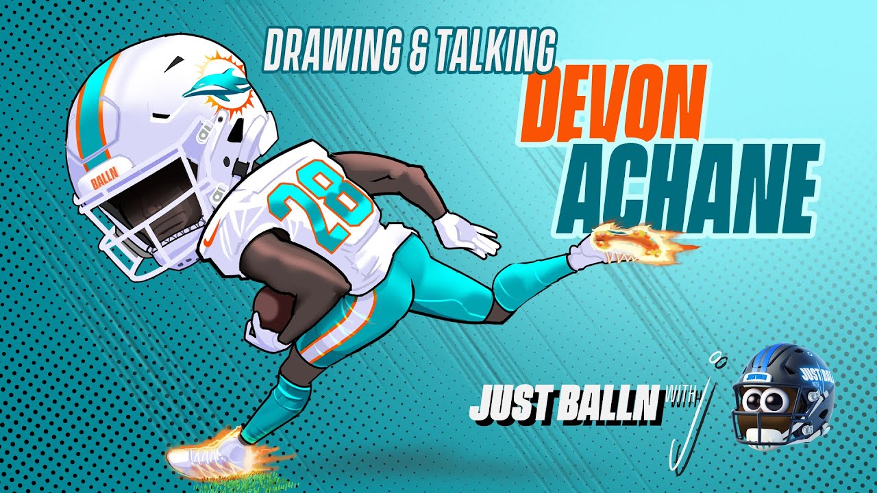 Drawing & Talking De'Von Achane - YouTube