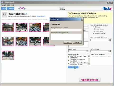 How to Upload a Batch of Photos onto Flickr using the uploader - YouTube