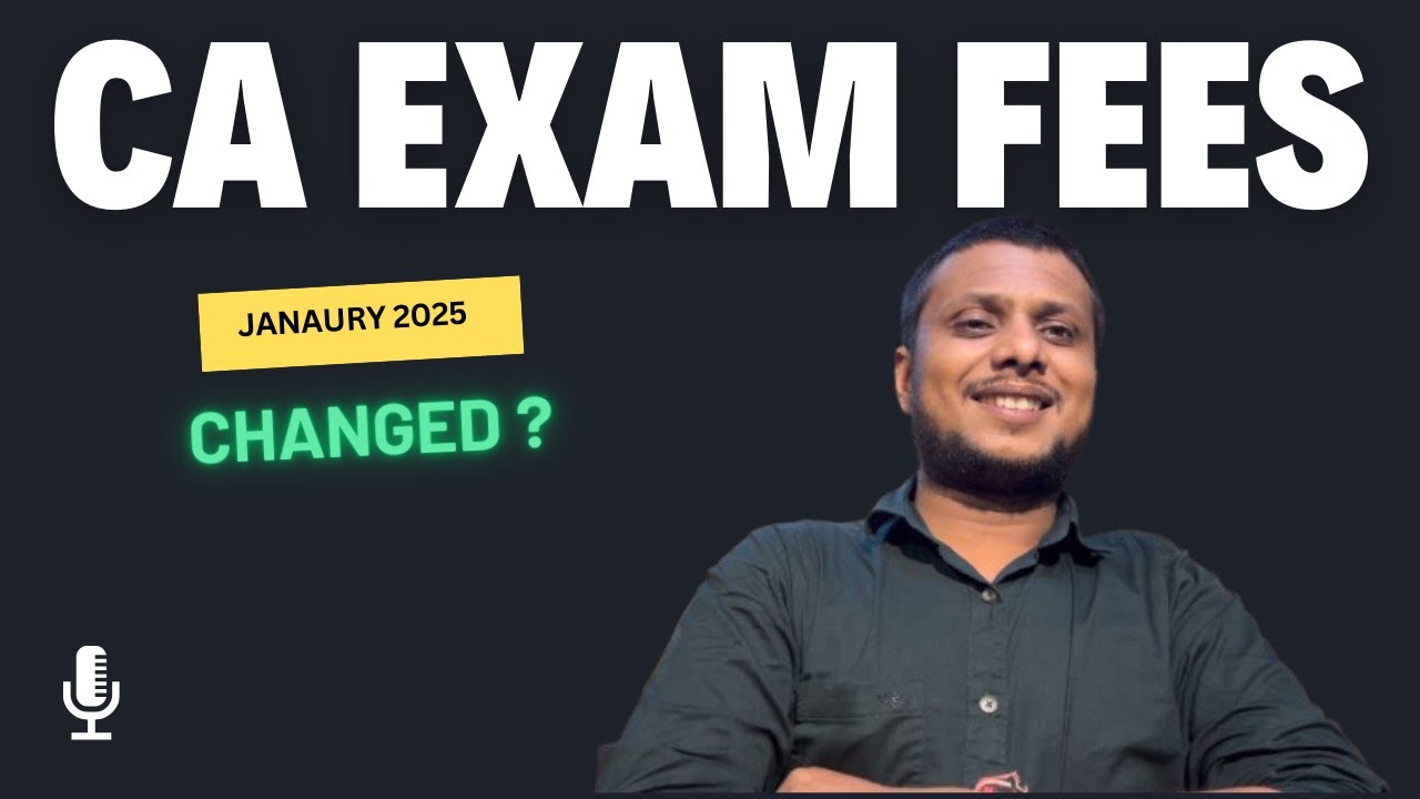 CA Exam Form Fees January 2025 Exam Changed? | ICAI Exam Form Fees ...