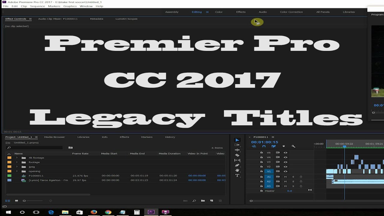Premiere Pro CC 2017 Titles Legacy Titles Tutorial Old Titles Premiere Pro CC 2017 Titles Legacy Titles Tutorial Old Titles