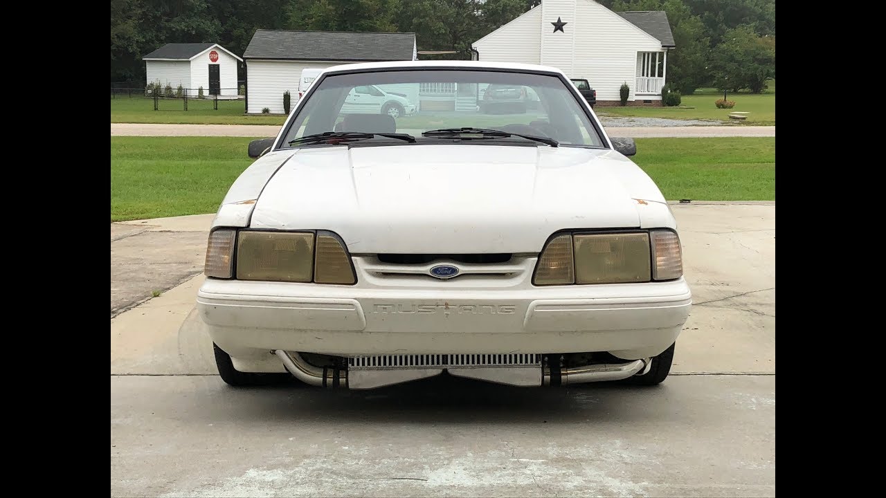 Twin Turbo LS swapped Mustang - shakedown passes - YouTube