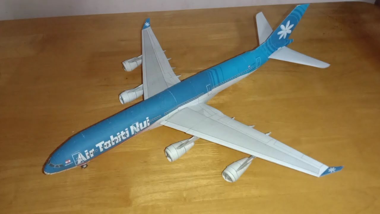 Air Tahiti Nui Airbus A340-300 Papercraft | Alvarez Papercraft - YouTube