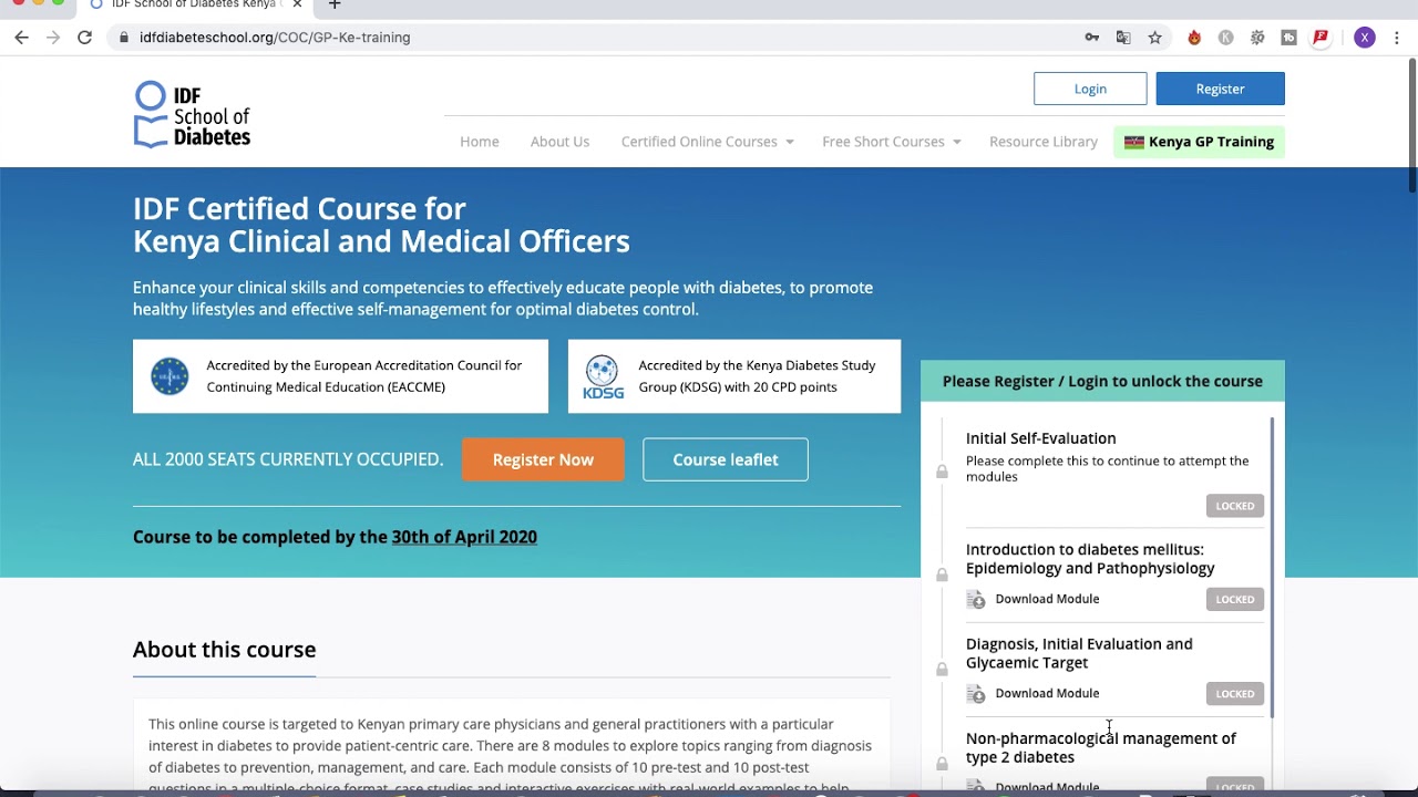 How to Login to the IDF School of Diabetes - YouTube