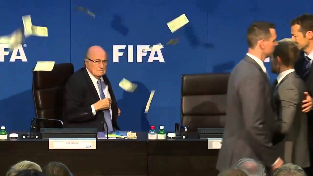 Sepp Blatter showered in money - GIF - YouTube