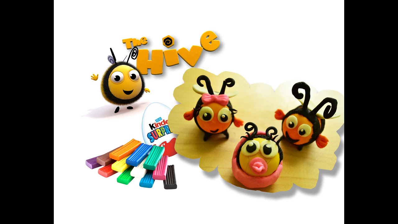 The Hive Babee Bee plasticine and Kinder Surprise - YouTube