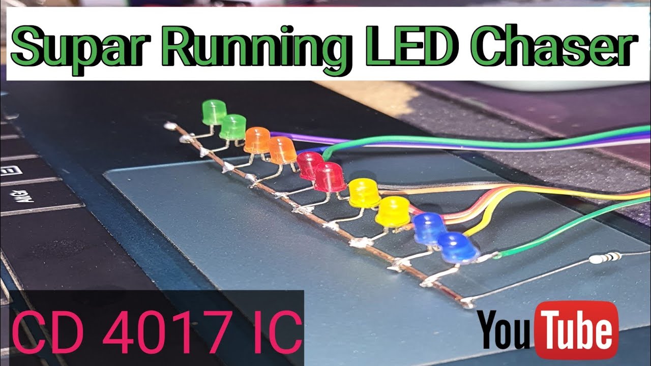 supar Running LED Chaser "CD 4017 IC"।।supar Running LED Chaser "CD ...