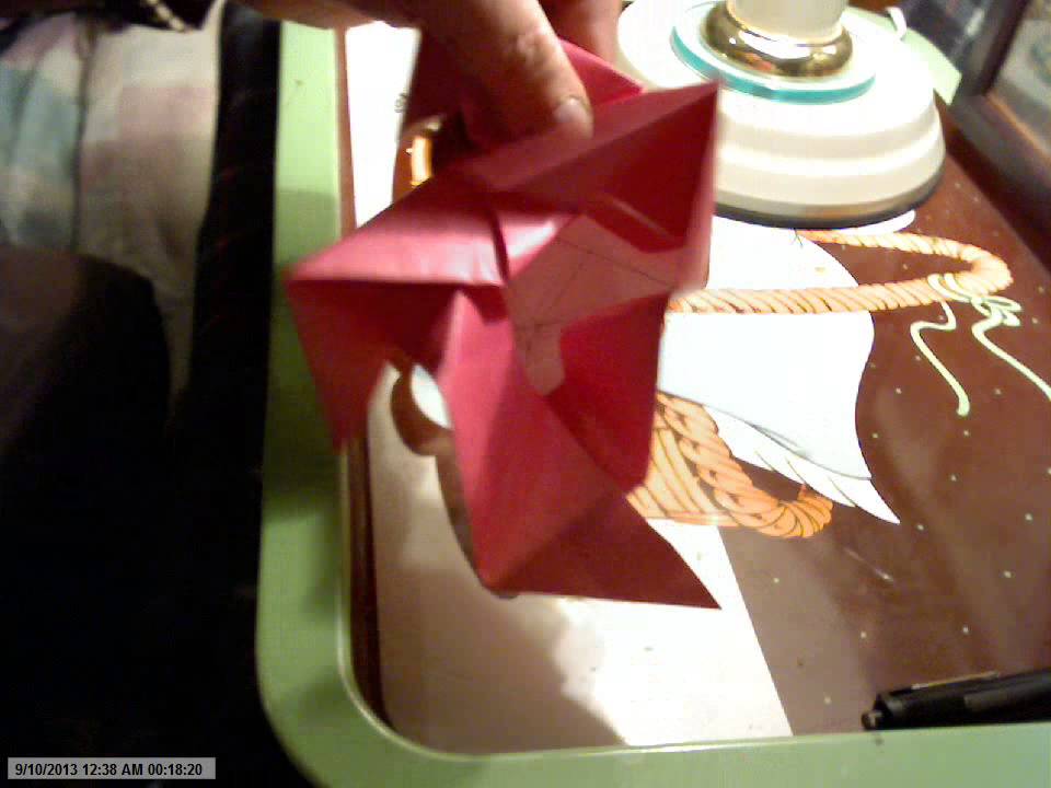 Origami invention swastika propeller menko - YouTube