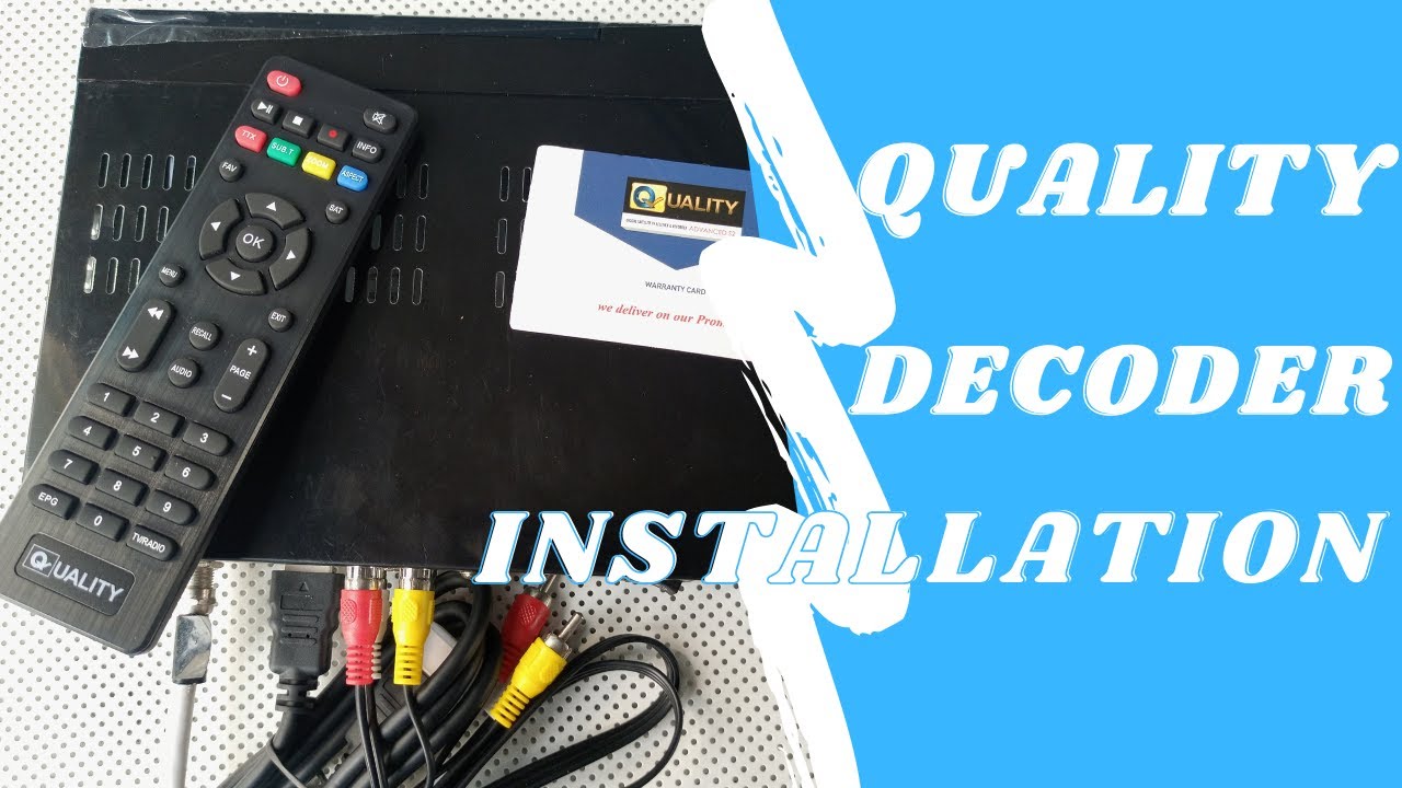 How To Install Quality Decoder - Multitv - YouTube
