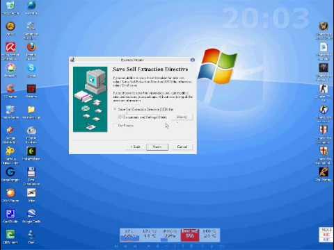 How to make easy .exe file (no need download software) - YouTube