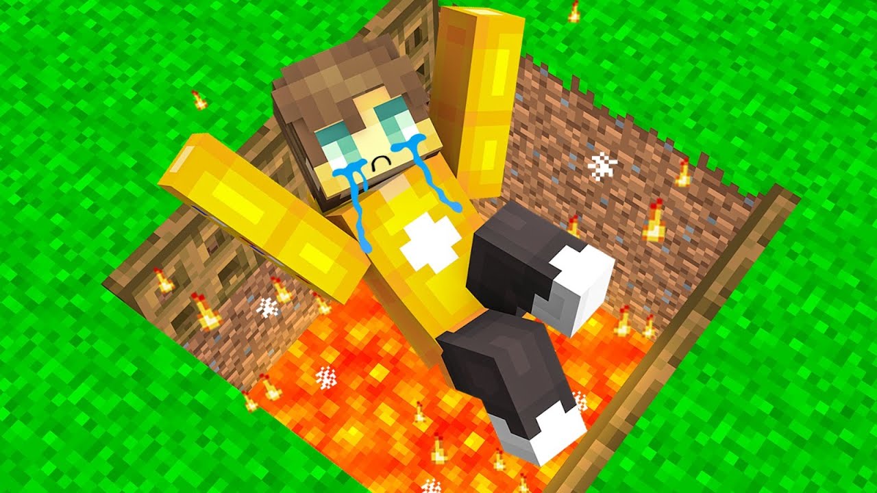 Falling Into A LAVA TRAP.. (Minecraft Squid Island) - YouTube