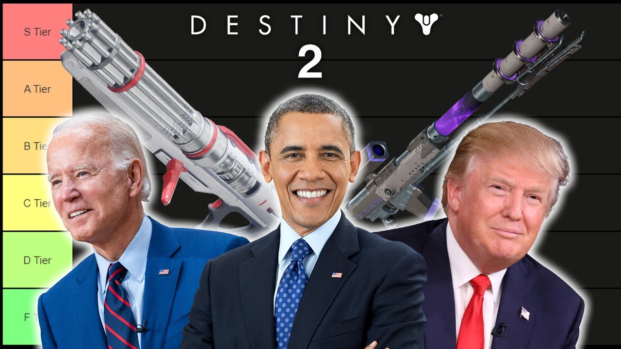 A.I. Presidents Rank Destiny 2 Exotic Weapons - Part 1 - YouTube