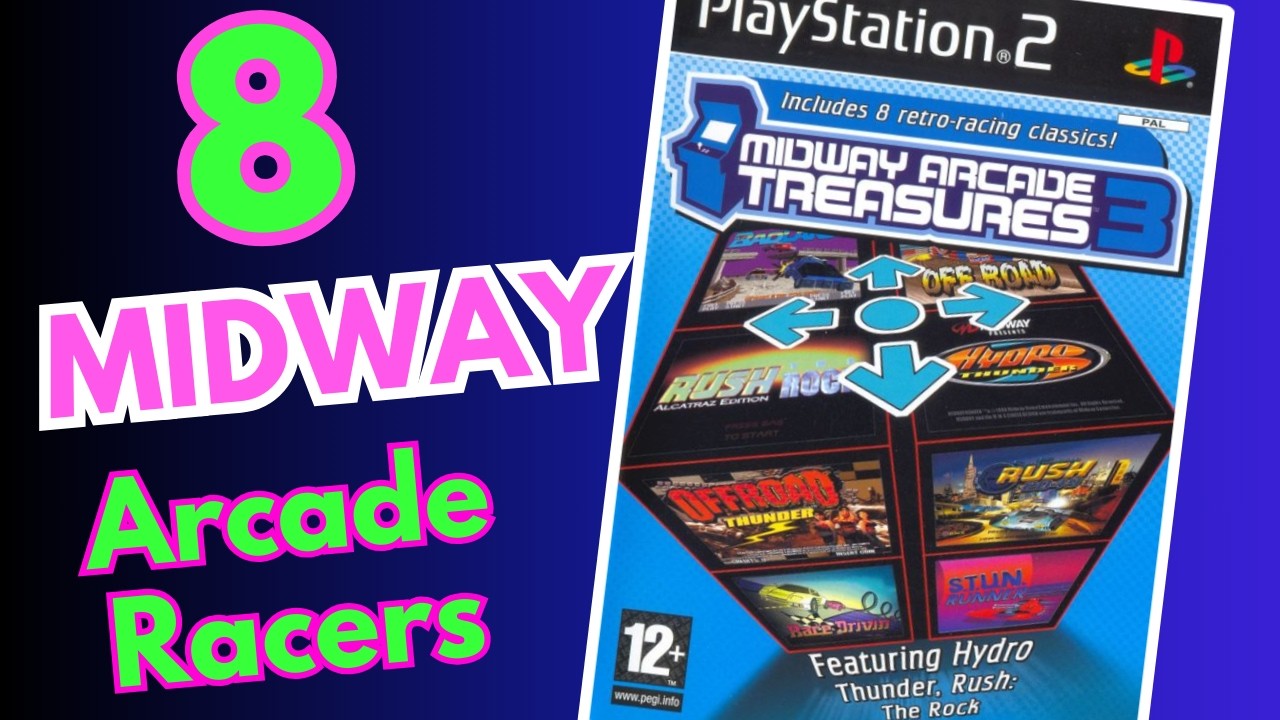 Midway Arcade Treasures 3 - PS2 Arcade Racing Collection [8 Games Shown ...
