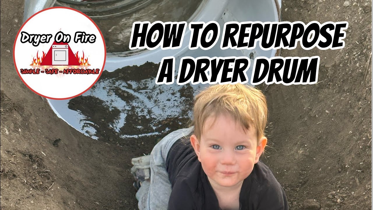 How to Repurpose a Dryer Drum - Your kids will love you for it #dryer # ...
