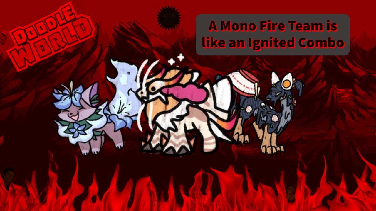 Mono fire is fire (haha funny ;-;) | Doodle World pvp - YouTube