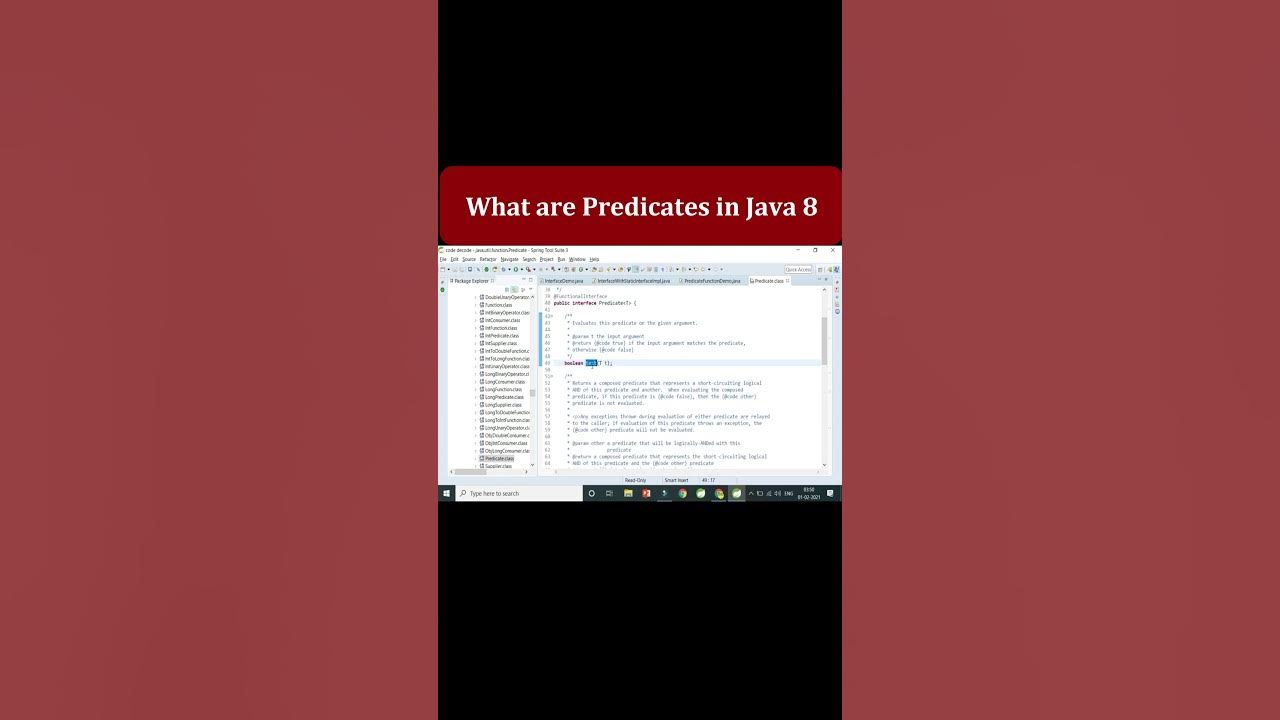 What Are Predicates In Java 8 Interview Questions And Answers Code Decode Shorts Youtube
