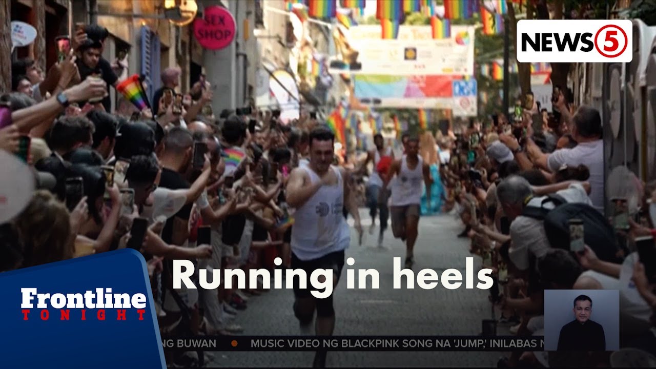 Ilang runners sa Spain, naka-heels | Frontline Tonight - YouTube