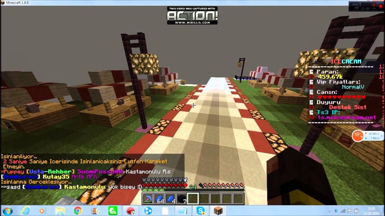 İcecream Factions-Hub 1.8 Minecraft Server Tanıtımı - YouTube