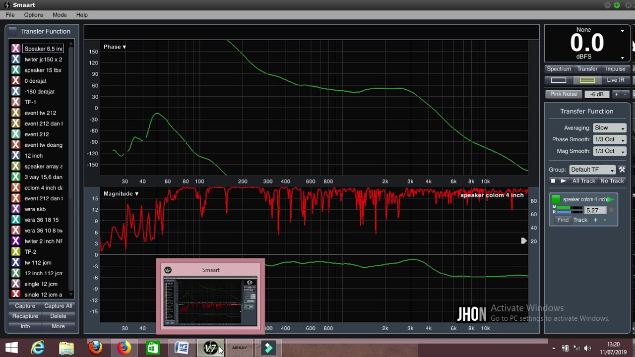 TUTORIAL LMS ASHLEY 4080 DENGAN PENGUKURAN SMAART LIVE 7 PART 2 JCM AUDIO - YouTube