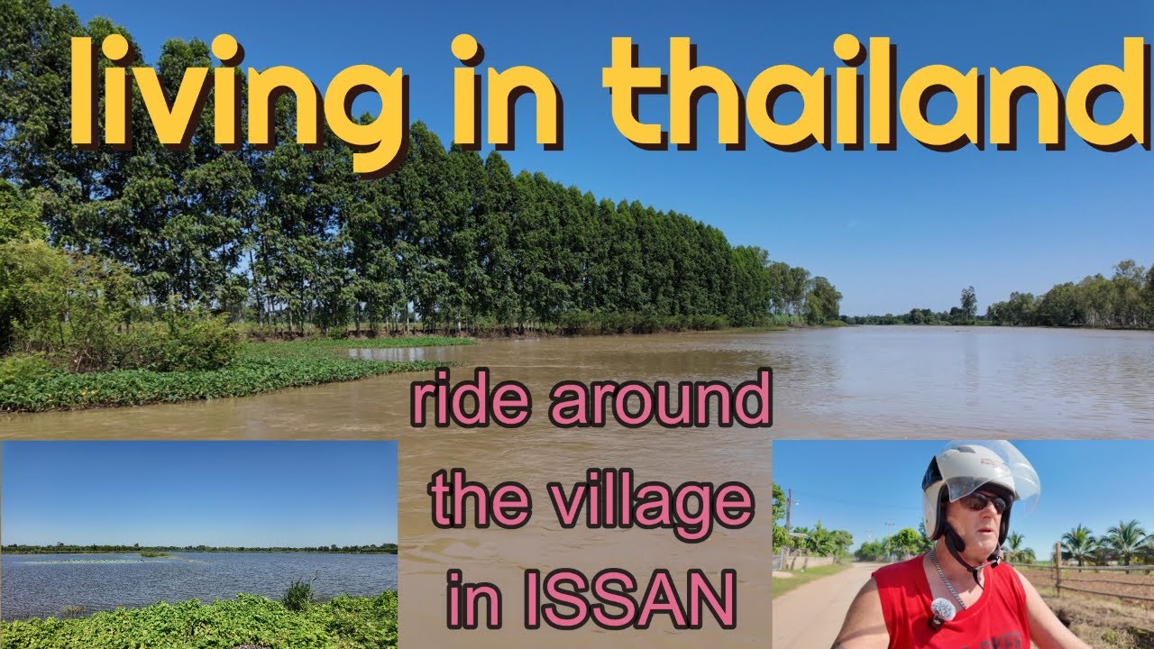 after rain ride round village in issan thailand - YouTube
