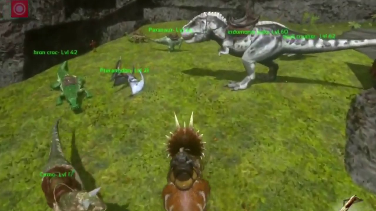 Ark survival evolve mobile testing all my guns and Dino’s - YouTube