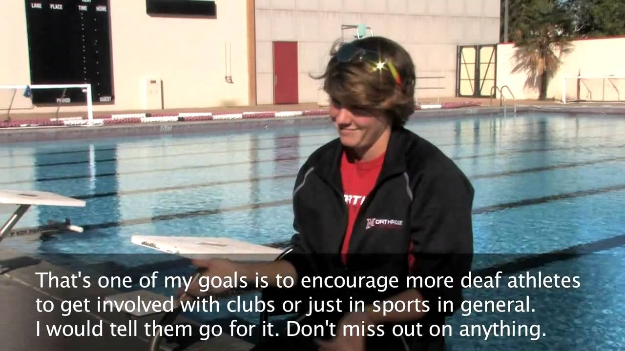 Danielle Berman Deaf Water Polo Player - YouTube