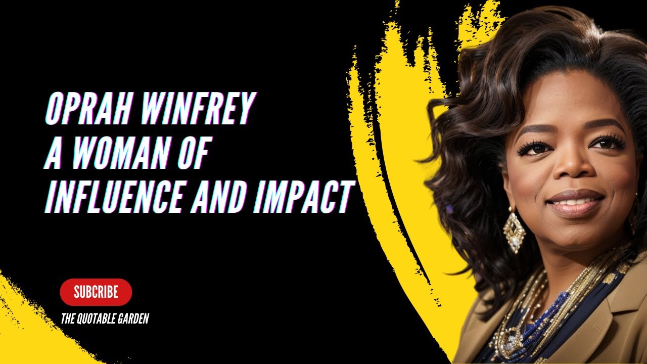 Oprah Winfrey A Woman of Influence and Impact - YouTube