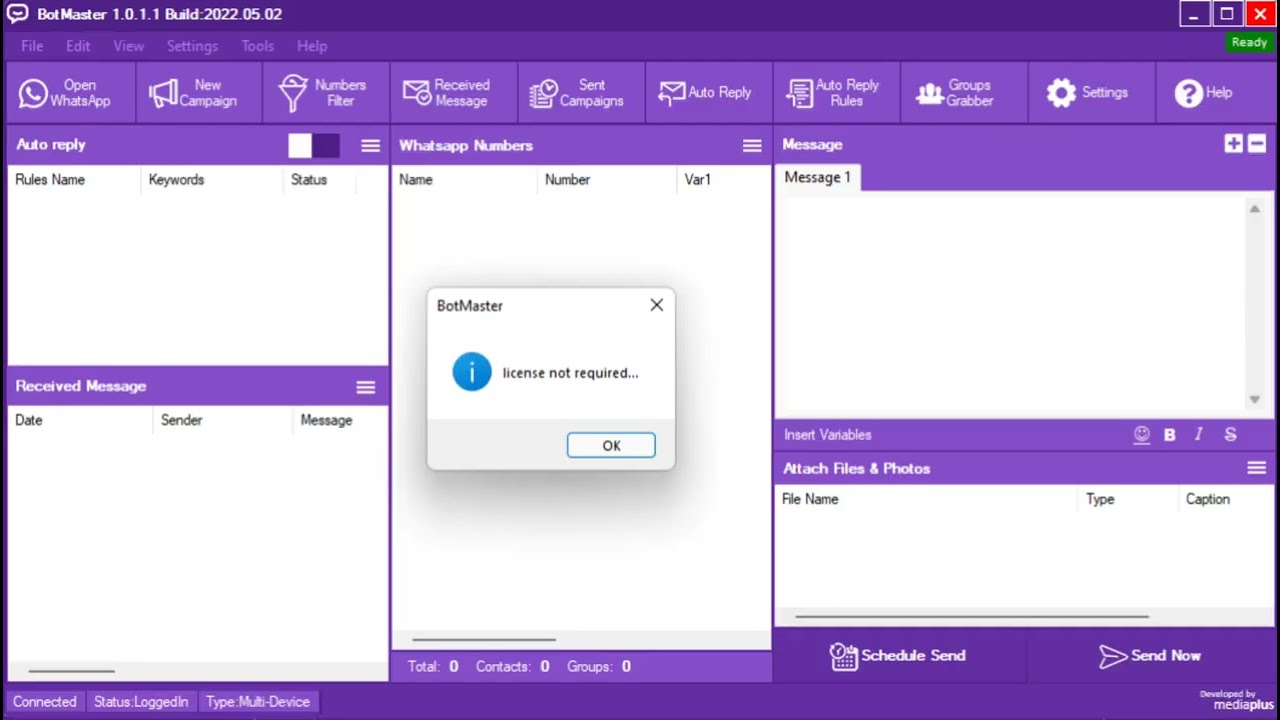 Download Free Bot Master Latest Version | Bulk Whatsapp Sender Business ...