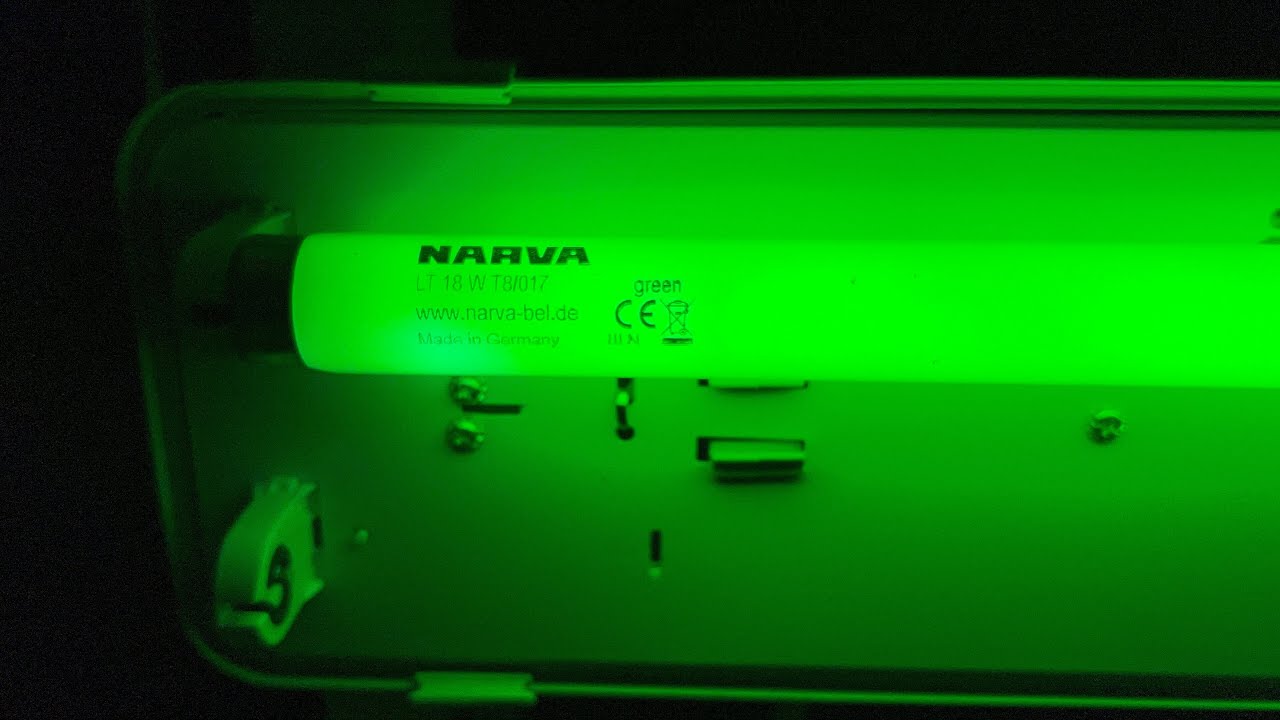 Nava 18W Green Fluorescent Tube - YouTube
