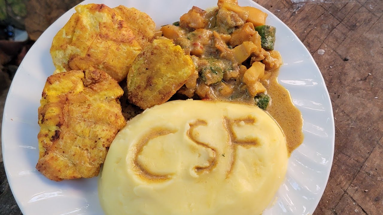 HOW TO CURRY CONCH N MASH POTATOES REAL JAMAICAN STYLE OUT DOOR COOKING ...