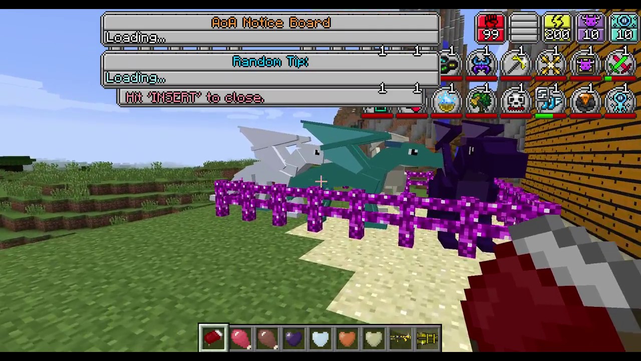 Minecraft Wings Of Fire Mod Showcase! - YouTube