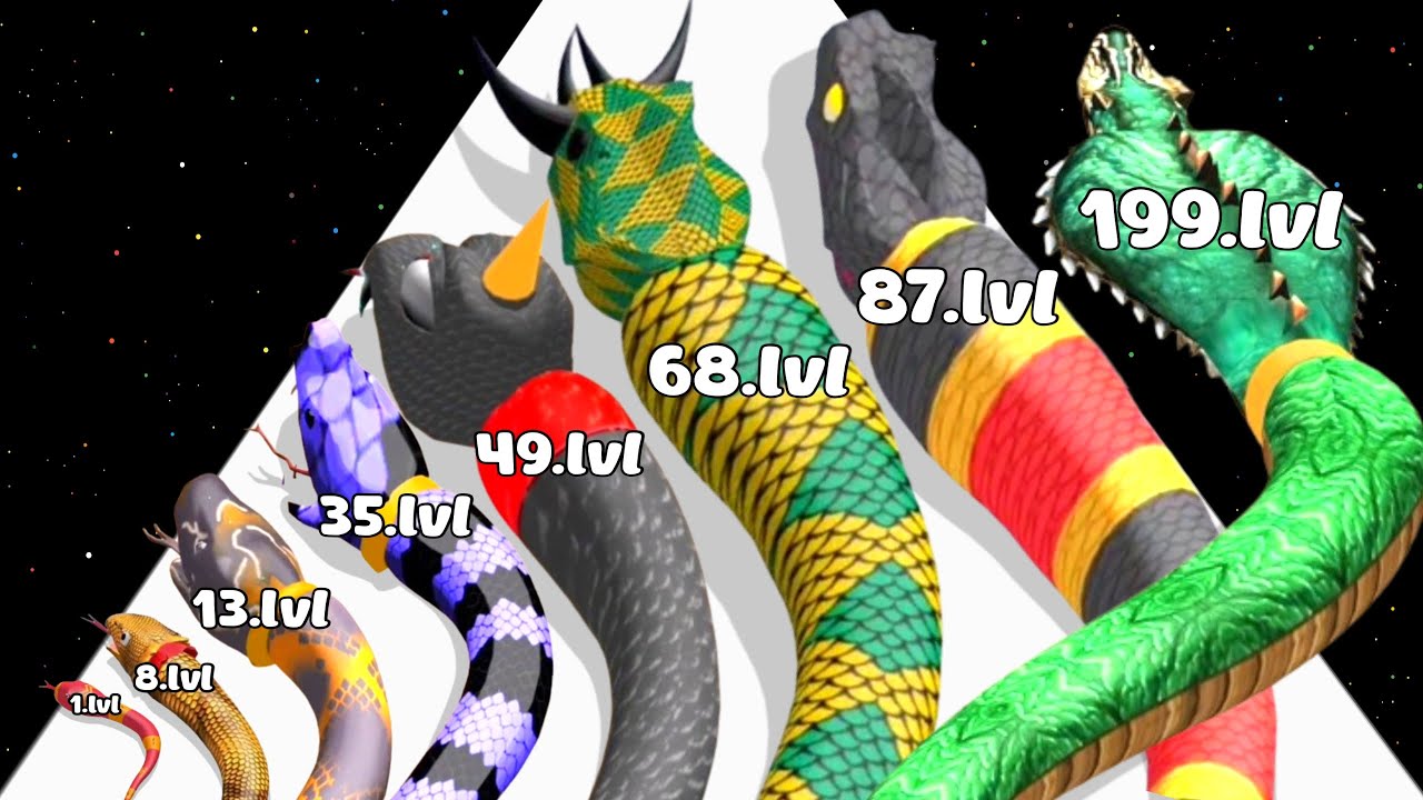 Snake Evolution Run 3D - Level Up Satisfying ASMR Games (INSECT EVOLUTION RUNNER) - YouTube