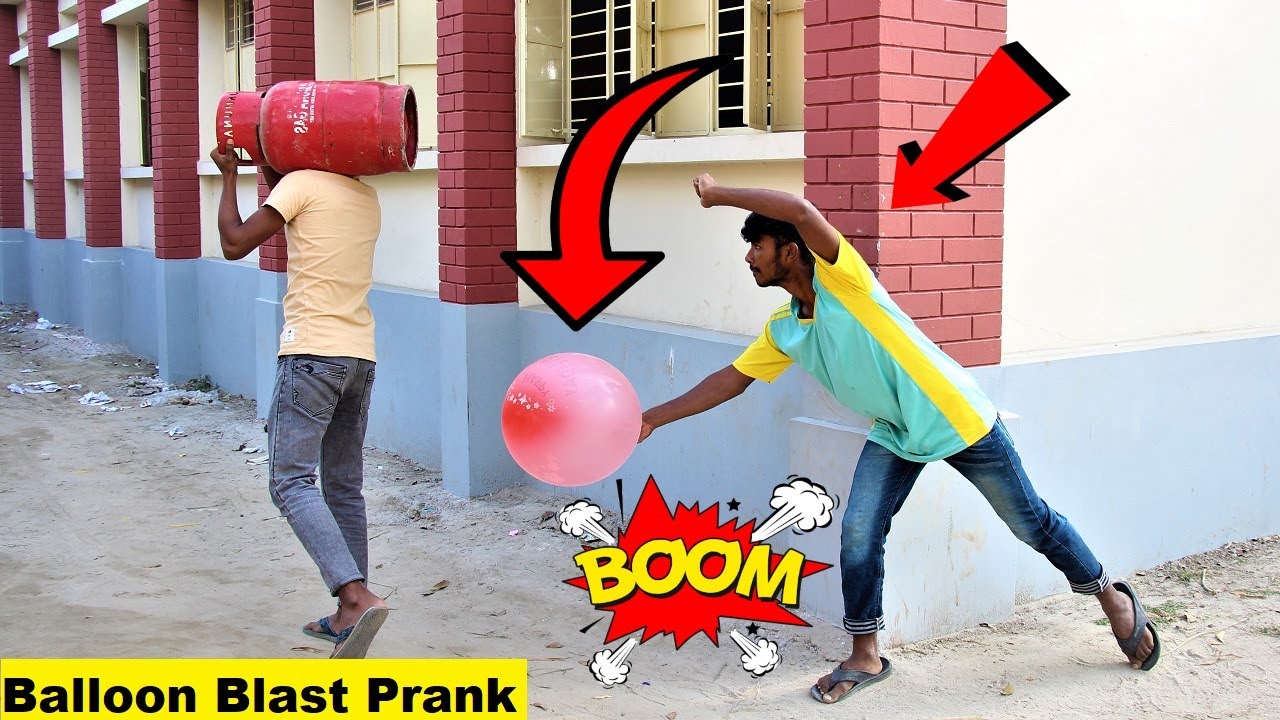 Update Viral Popping Balloon Blast Prank in Gas Cylinder//Popping ...