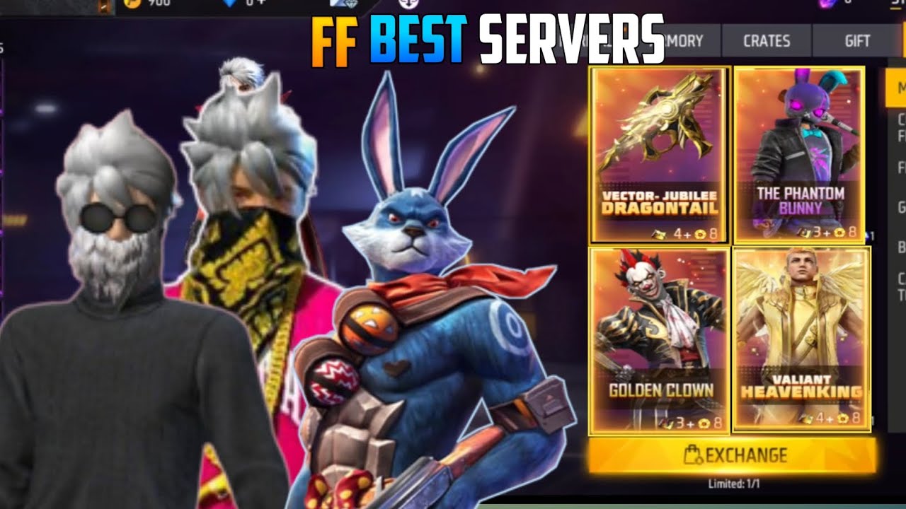 TOP 5 BEST SERVERS OF FREE FIRE🤯🔥 | GARENA FREE FIRE | #ff #freefire ...