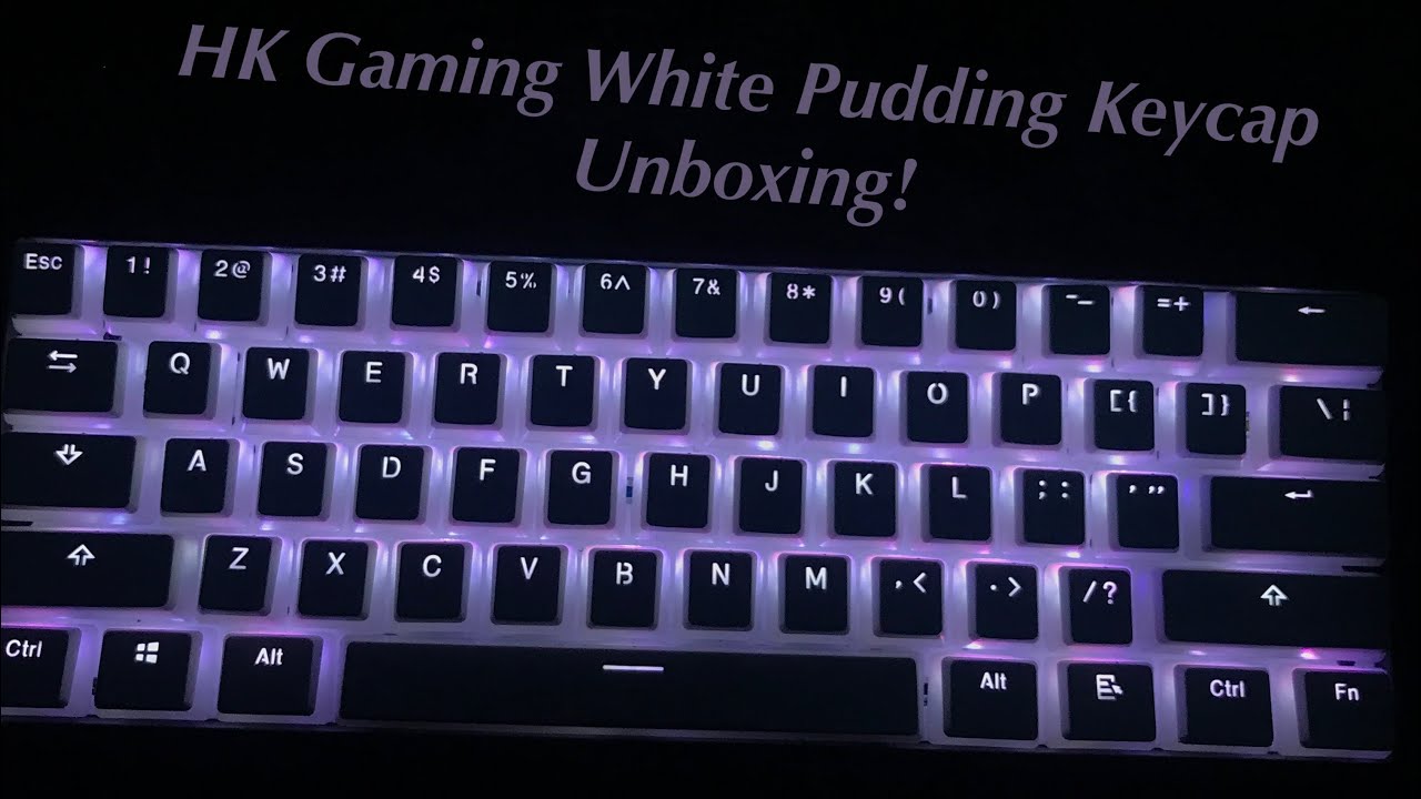 Unboxing HK Gaming White Pudding Keycaps|New Series - YouTube