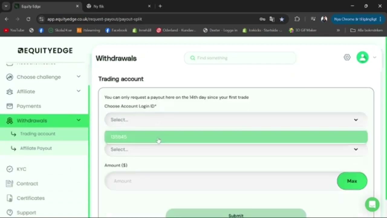 I Got My First Payout With Equity Edge - YouTube