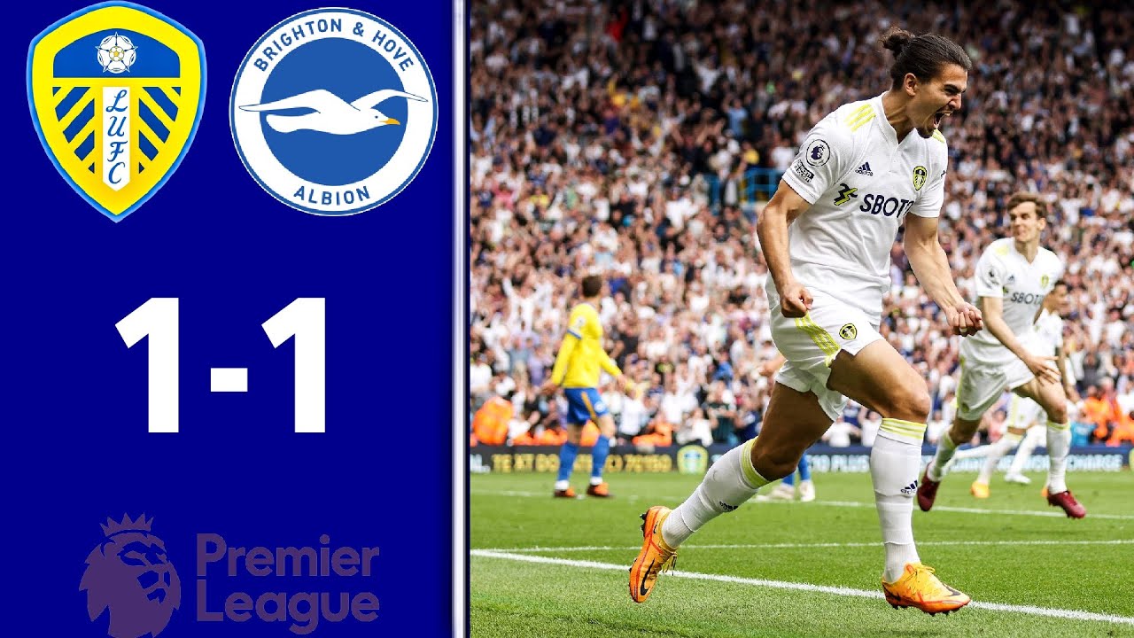 LEEDS UNITED 1-1 BRIGHTON | HIGHLIGHTS & Reaction - Premier League 21/ ...