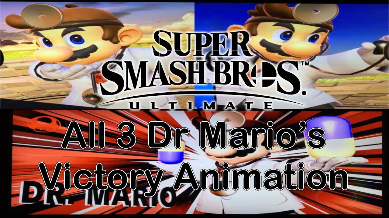Super Smash Bros Ultimate: All 3 Dr Mario’s Victory Animation - YouTube