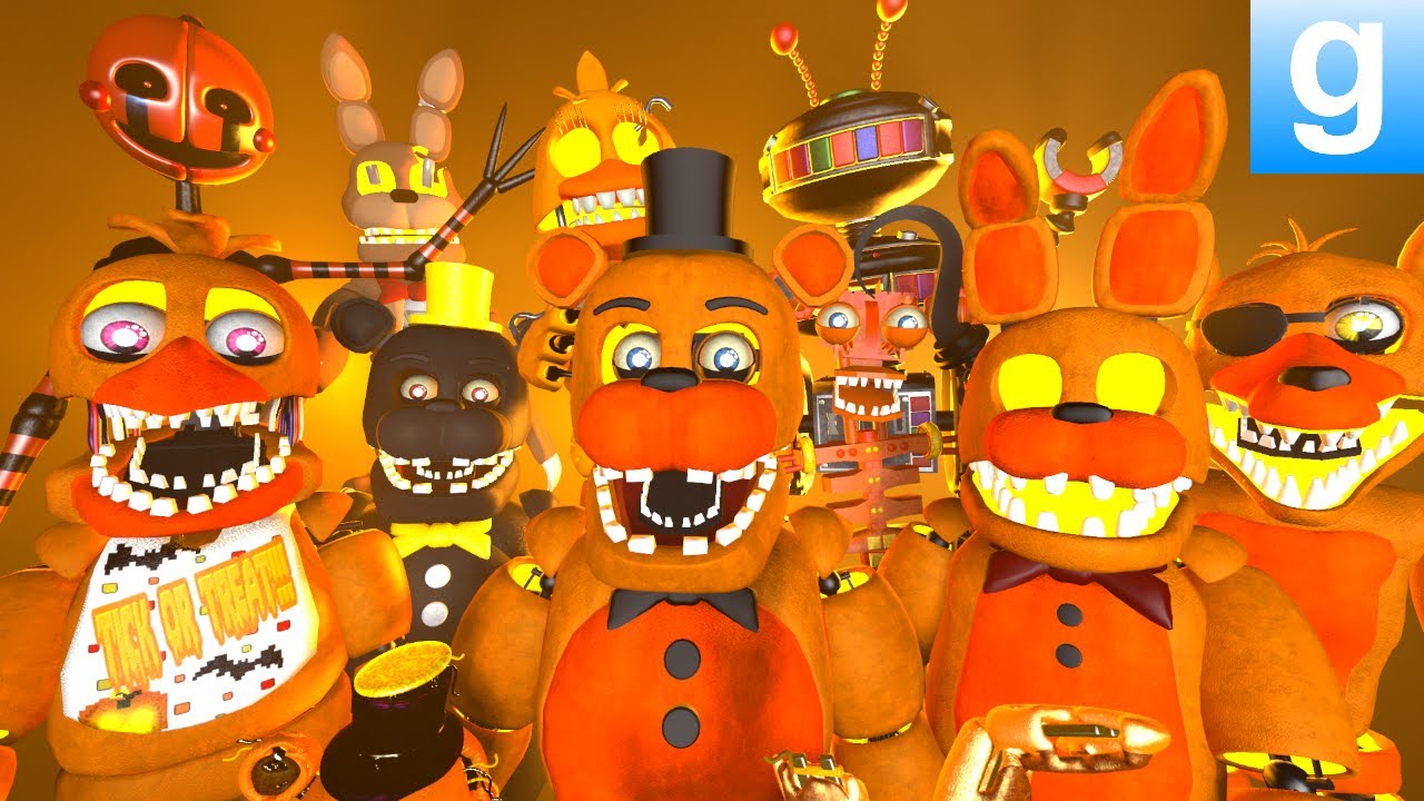 GMOD FNAF|The Jack-O-Animatronics(Night 7) - YouTube