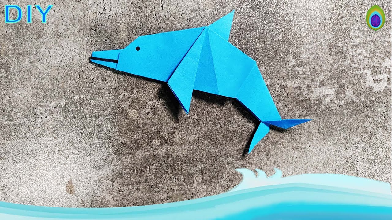 DIY | How to Make Paper Dolphin Fish Origami Very Easily Step by Step ...