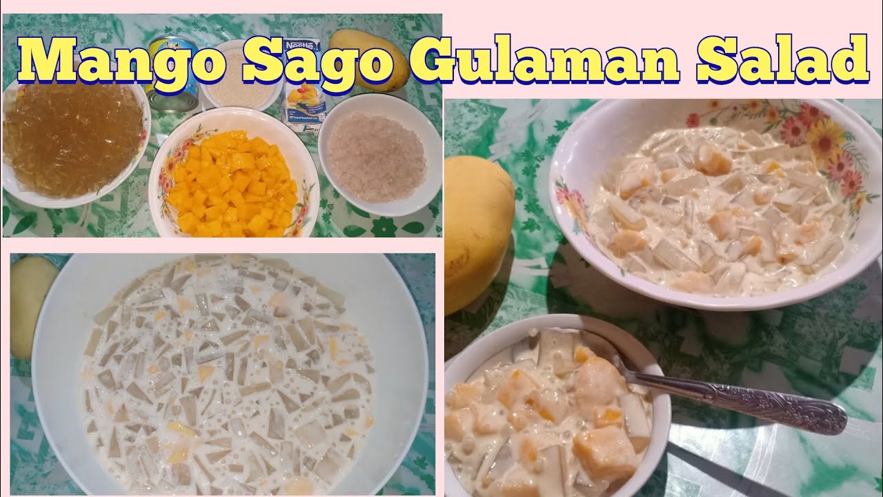 Mango Sago Gulaman Salad Recipe | How To Make Mango Sago Gulaman Salad ...
